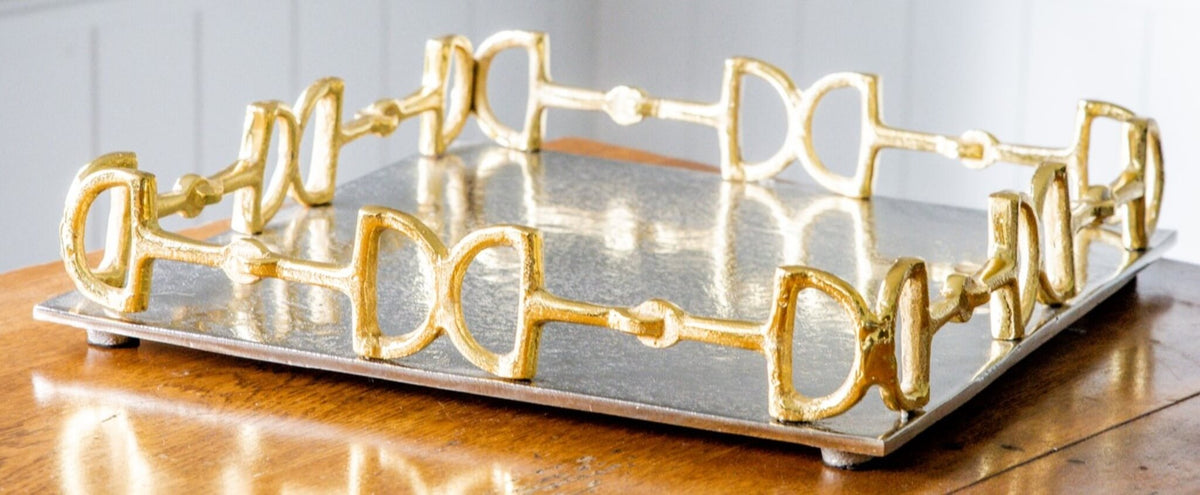 Square Gold Snaffle Bit Tray – Exclusively Equine