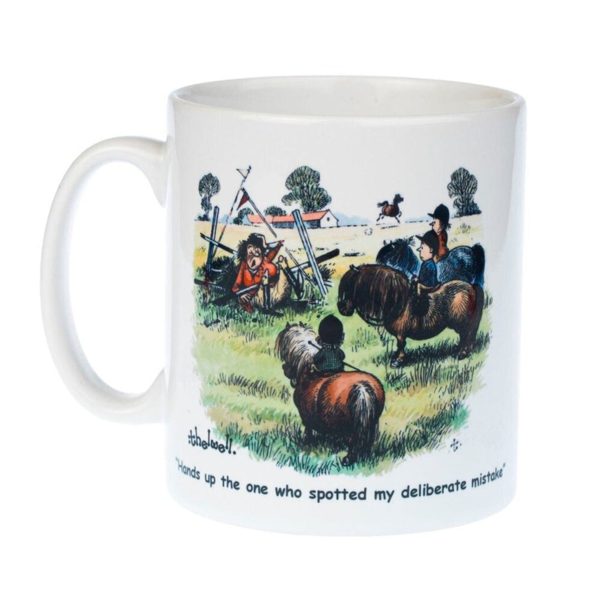 Thelwell Deliberate Mistake Mug – Exclusively Equine