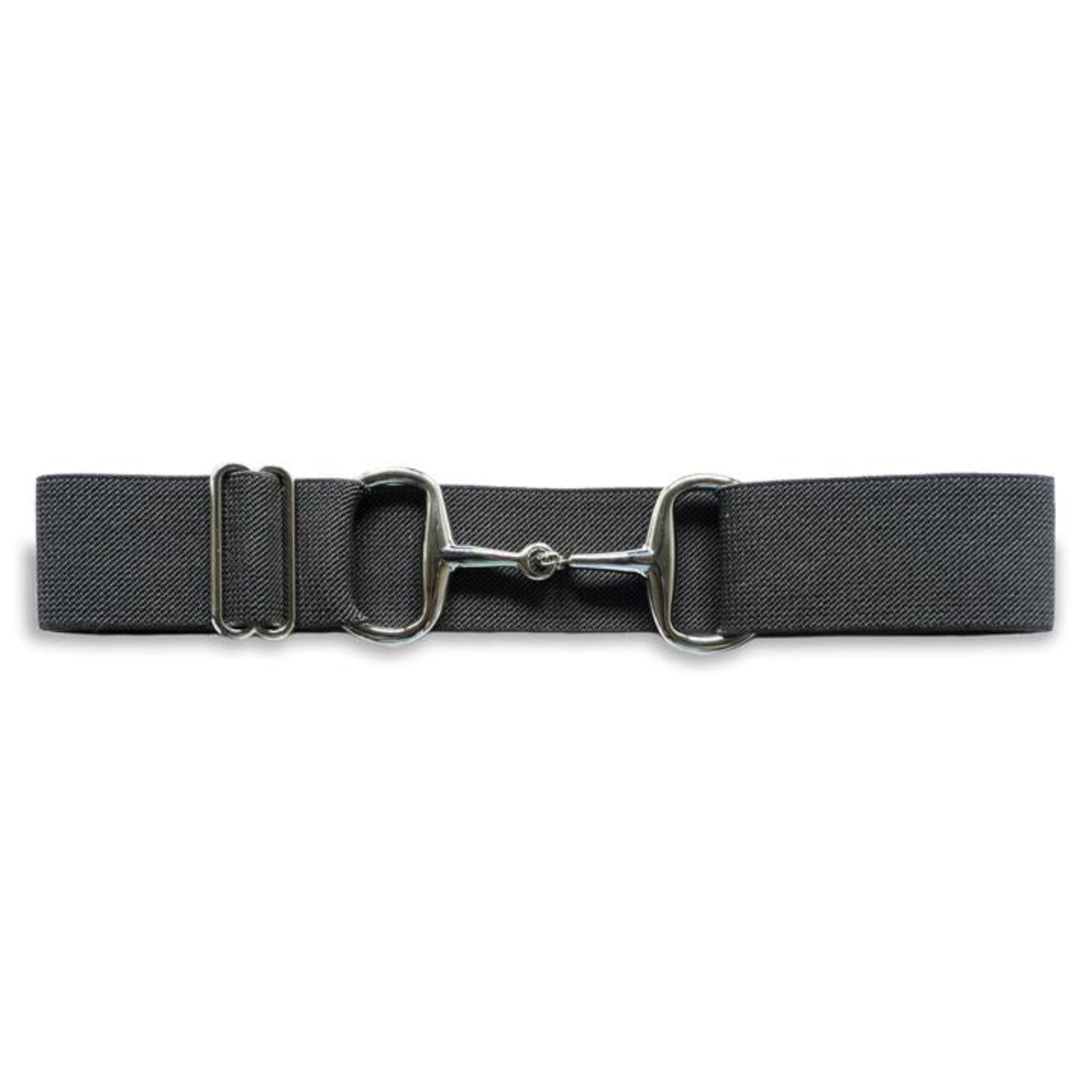 Snaffle Bit Elastic Belt 1.5 Silver Snaffle – Exclusively Equine