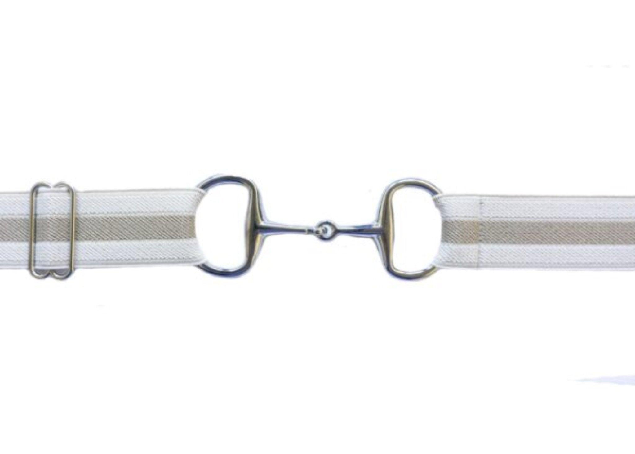 Snaffle Bit Elastic Belt 1.5 Silver Snaffle – Exclusively Equine